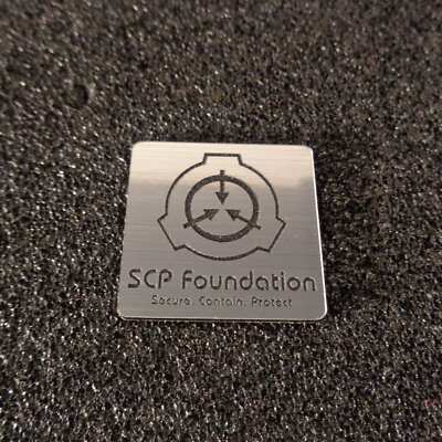 SCP Foundation Logo Label Decal Case Sticker Badge Silver [532] | eBay