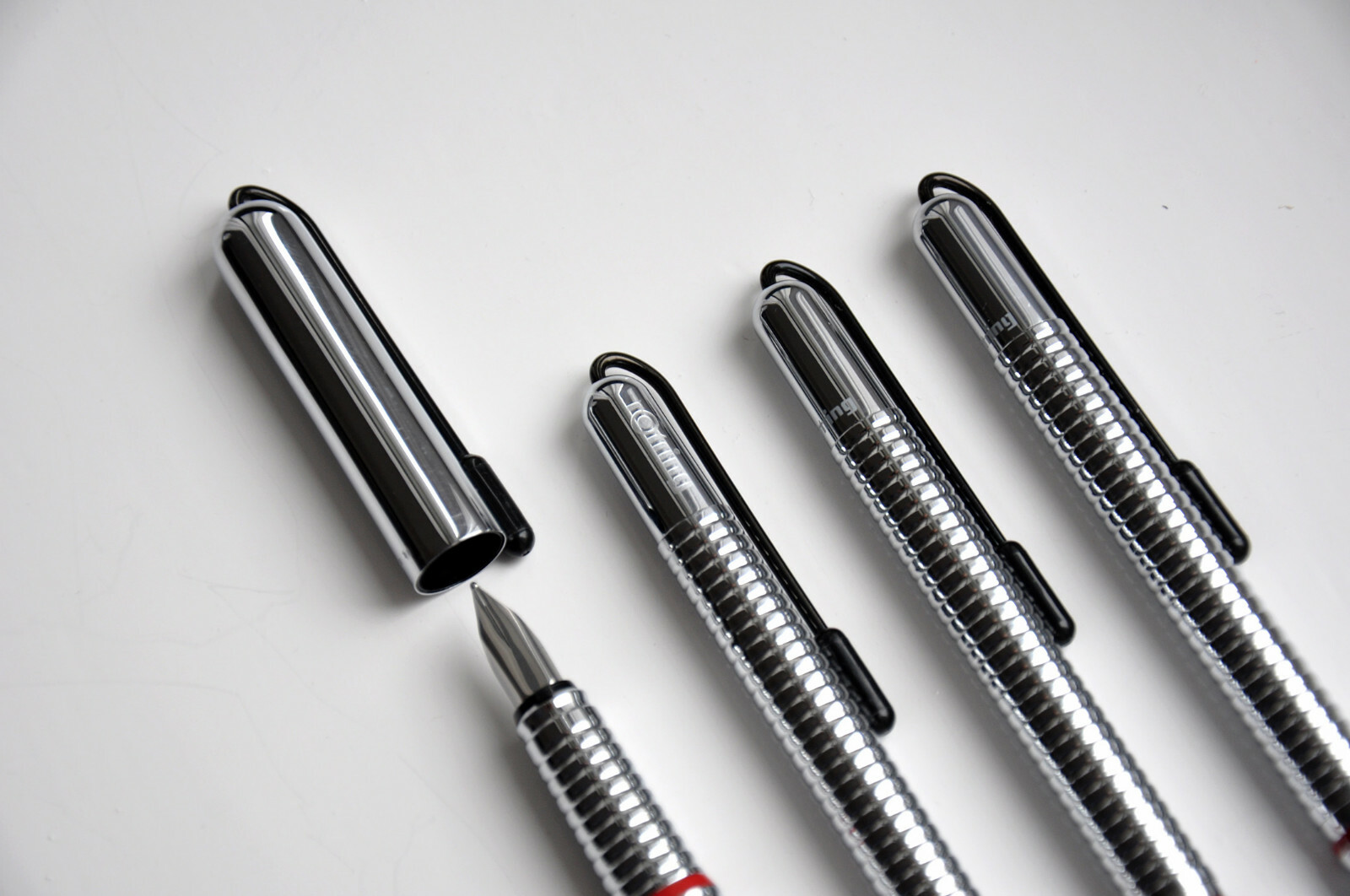 rOtring 900 VINTAGE GERMANY - Feinminenstift Side Knock Glanz Chrom TOP ...