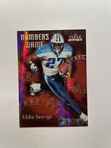 2000 Fleer Mystique EDDIE GEORGE Numbers Game Red Zone #019/100 - RARE ...