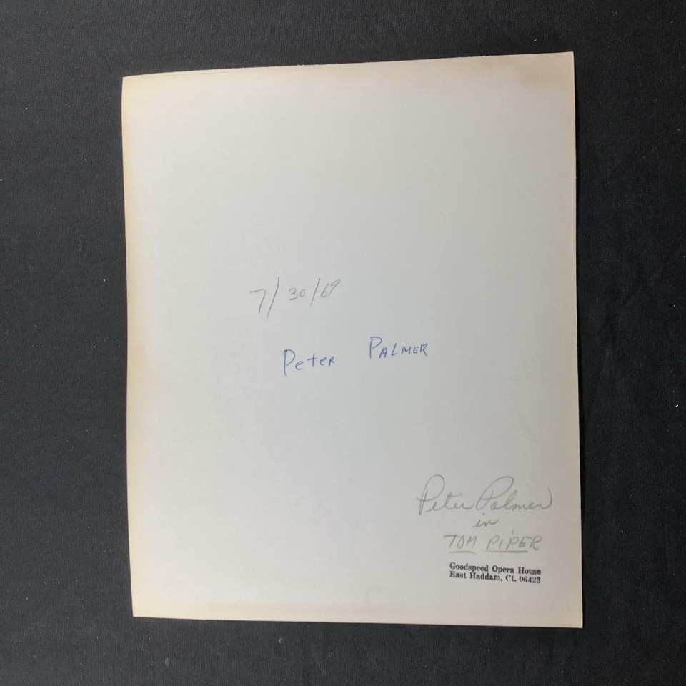 1969 Peter Palmer Tom Piper Goodspeed Opera House CT Theater Photo A27 ...