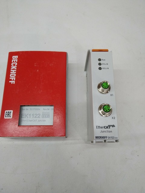 Beckhoff EK1122 2 Port EtherCAT Junction for sale online | eBay