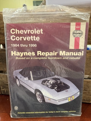 1984-1996 C4 Corvette Haynes Repair Service Workshop Manual Book Guide ...