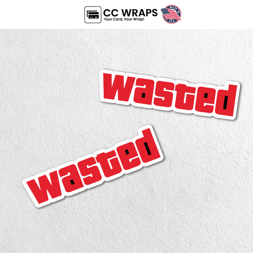 Pack of 2 Wasted Stickers 3 Inch Funny GTA Meme Vinyl Decals for Gamers ...