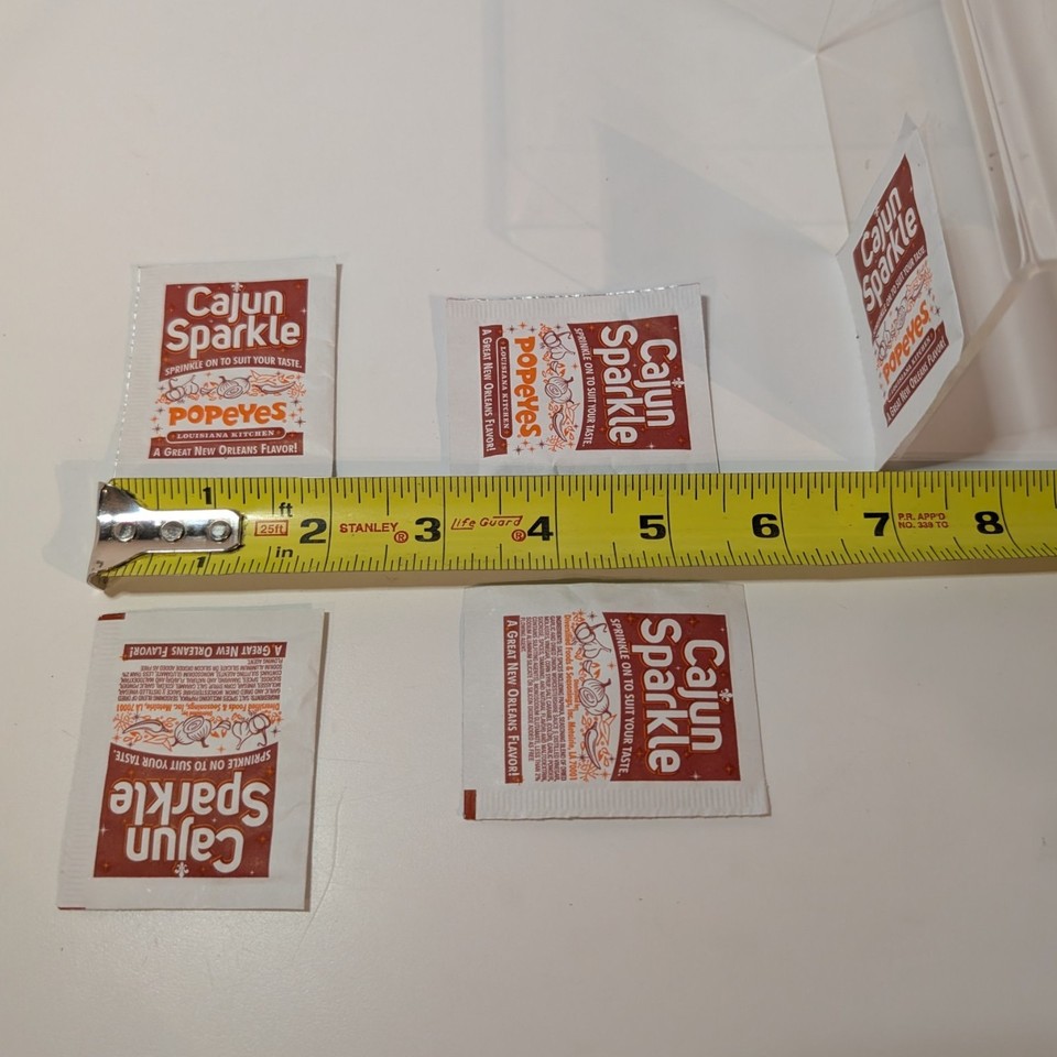 5 Popeyes Cajun Sparkle Single Serving Packets, Spice Seasoning | eBay