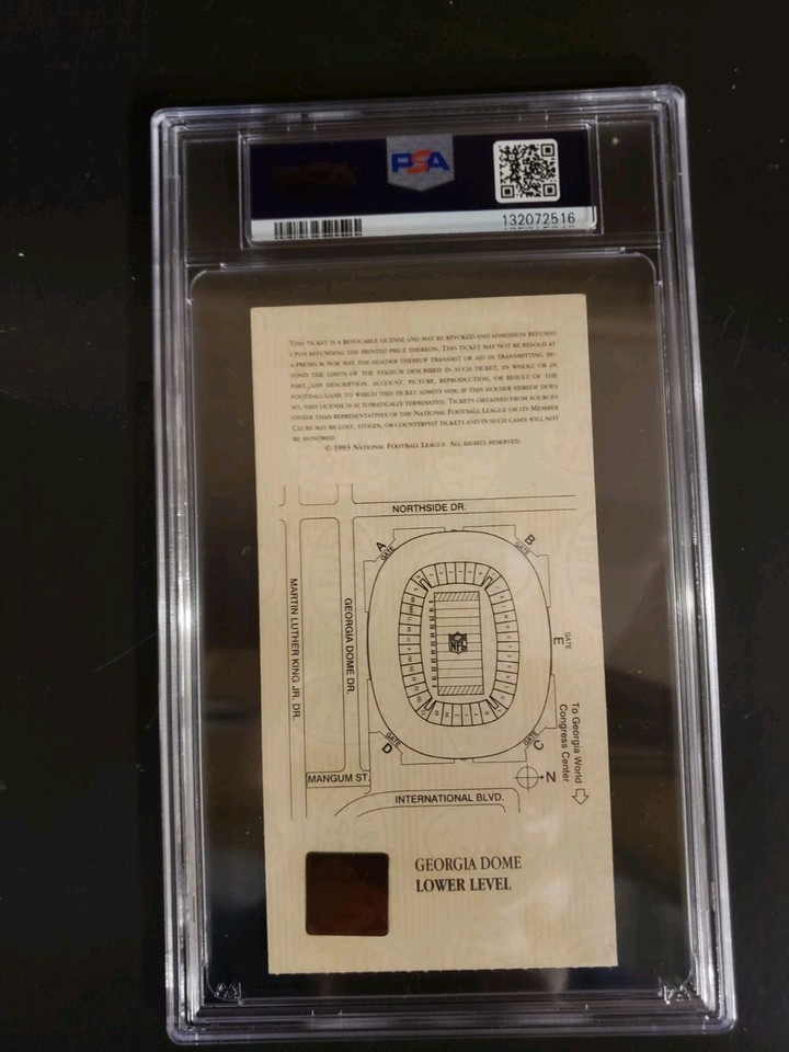 1994 SUPER BOWL XXVIII TICKET STUB COWBOYS BILLS MVP-EMMITT SMITH PSA 6 ...