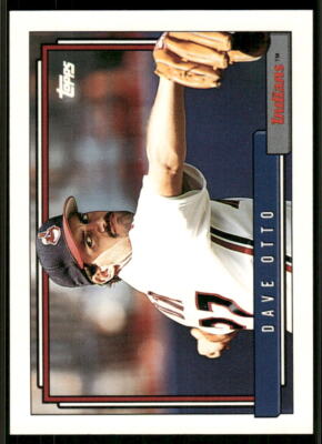 1992 Topps #499 Dave Otto print code F* | eBay