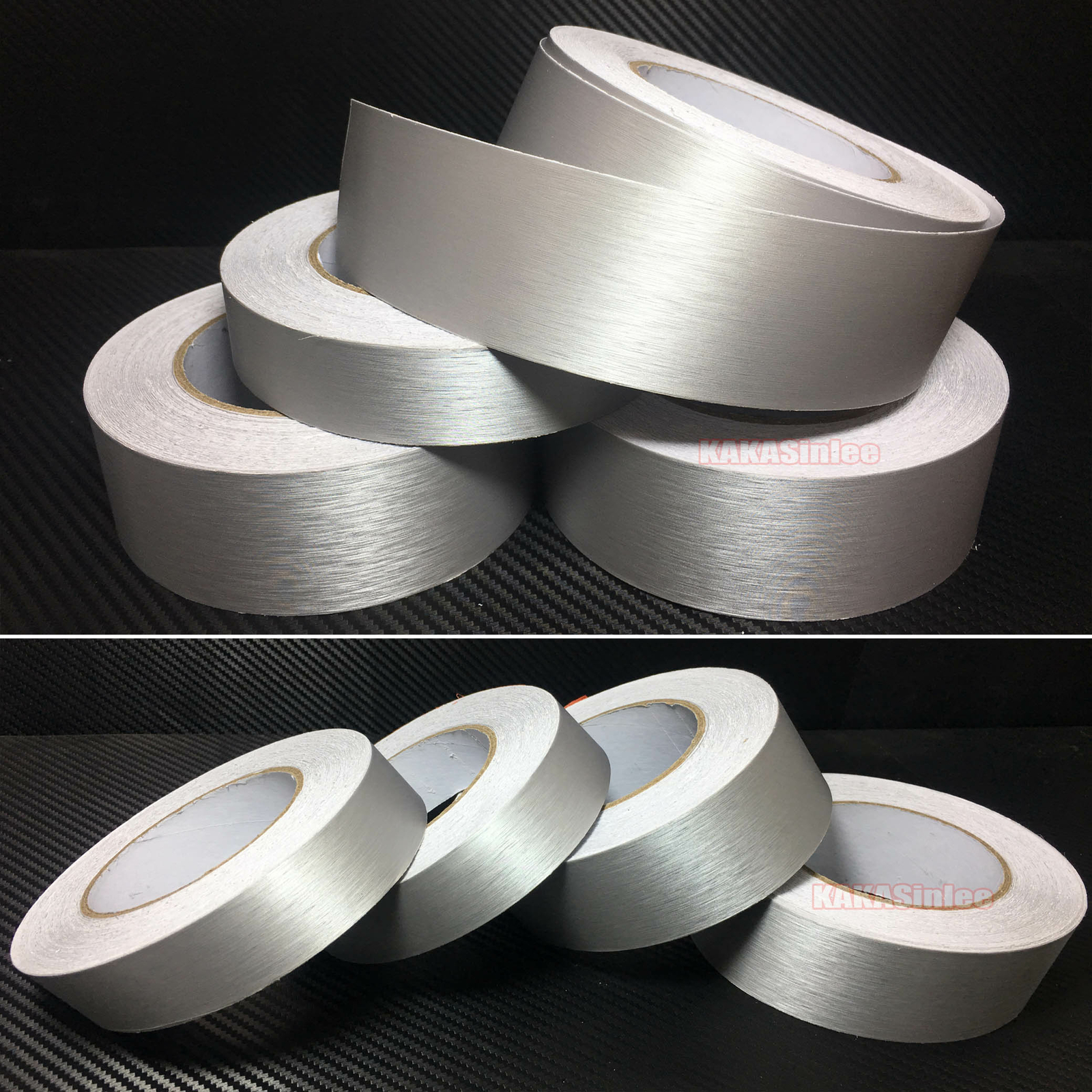 Car Home Metallic Matte Brushed Grain ALUMINUM Vinyl Wrap Sticker Tape ...