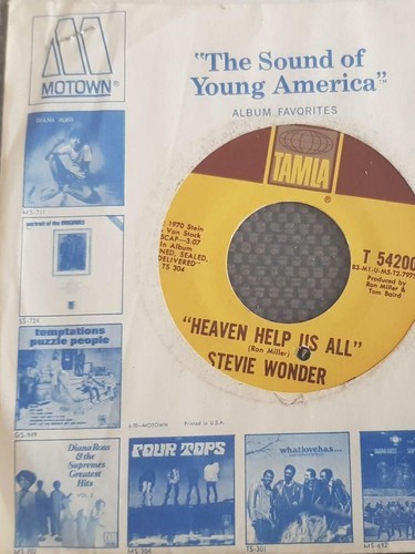 7" Single Vinyl Stevie Wonder- Heaven help us all/ I gotta have a song ...