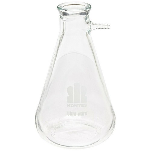 FILTER FLASK CONICAL SHAPE GLASS SIDE ARM 250ML | eBay