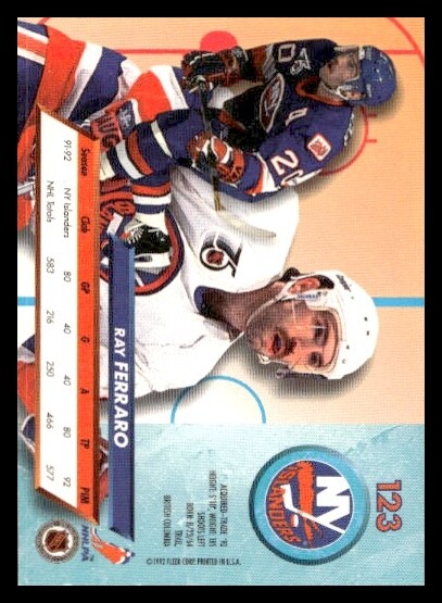 1992 Ultra #123 Ray Ferraro New York Islanders Hockey card | eBay
