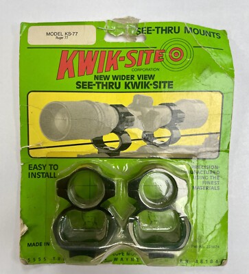 KWIK-SITE See Thru Mounts Model KS-77 For Ruger 77 | eBay