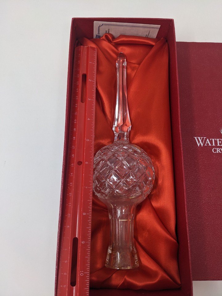 Waterford Crystal Vintage Spire Tree Top Topper Christmas In Box | eBay