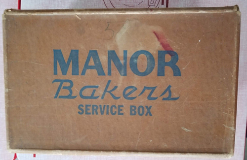 Vintage Manor Bread Bakers Service Fiber Box Advertising. | eBay