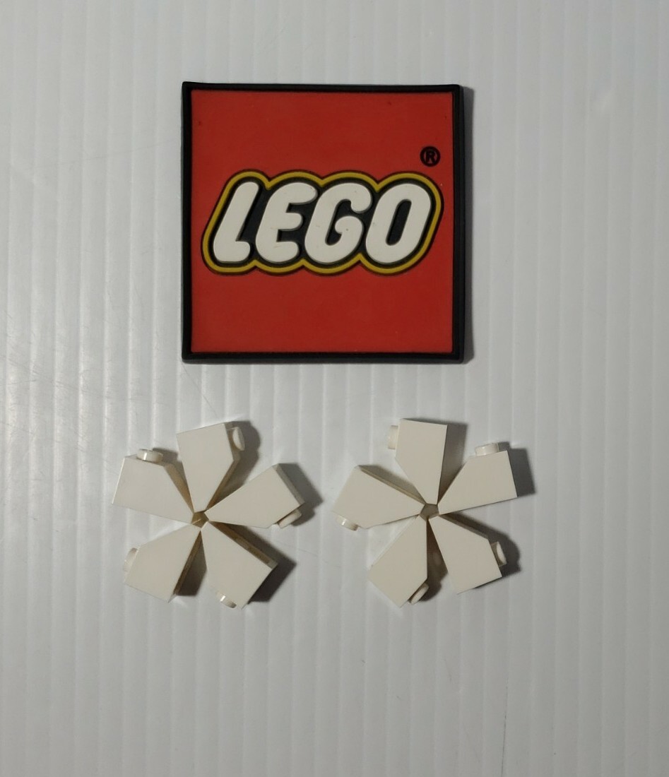 LEGO 1x2 Slope Brick 45° Angle WHITE (x10) 3040 NEW REPLACEMENT PARTS ...