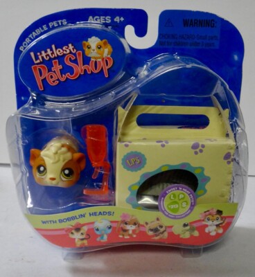 New 2006 Littlest Pet Shop LPS Portable Brown Hamster with Box & Feeder ...