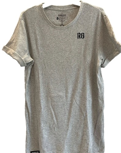 Raw Gear Men's Rib Knit Shirt XL Heather Grey ~ RG437 By Bradley Martyn ...