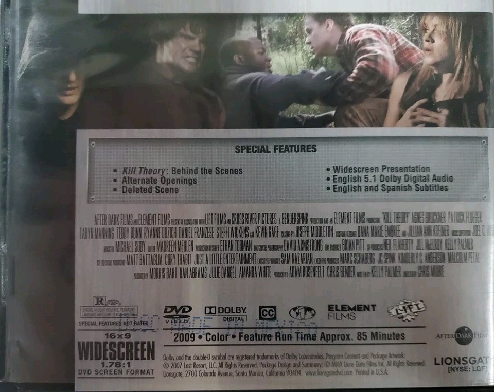Kill Theory (DVD 2009 After Dark Horrorfest 4) Horror OOP HTF Slasher ...
