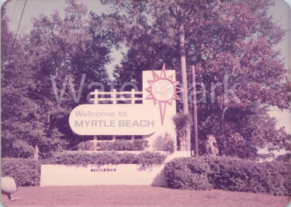 Welcome To Myrtle Manor Sign