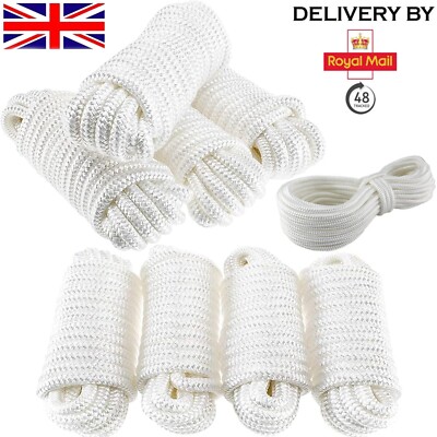 Nylon Heavy Duty Washing Line Rope Natural Braided Braided Cord Rope ...