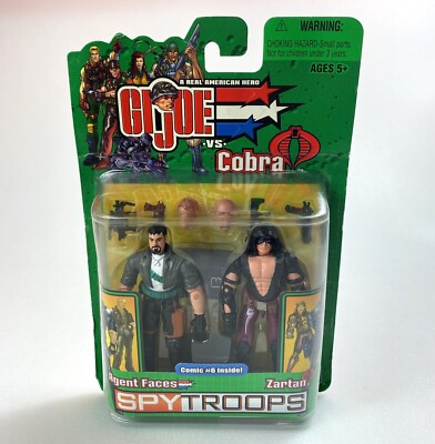 Agent Faces & Zartan GI Joe vs Cobra Spy Troops Action Figure Set New ...