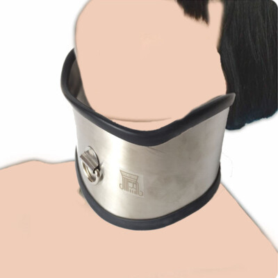 Metal Collar Chastity Posture Neck Collar Restraint Slave Choker ...
