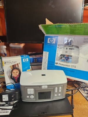 HP Photosmart 375 Digital Photo Inkjet Printer 829160452081| eBay