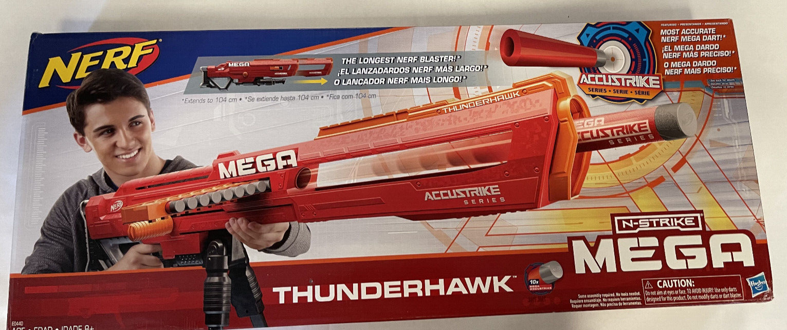 Nerf Thunderhawk AccuStrike Mega Toy Blaster Hasbro N-Strike New ...