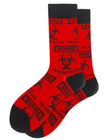 Men's Mid-calf Biohazard Red Casual Dress Socks Funny Novelty RARE Shoe ...