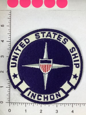 VINTAGE US NAVY USS INCHON SHIPS PATCH | eBay