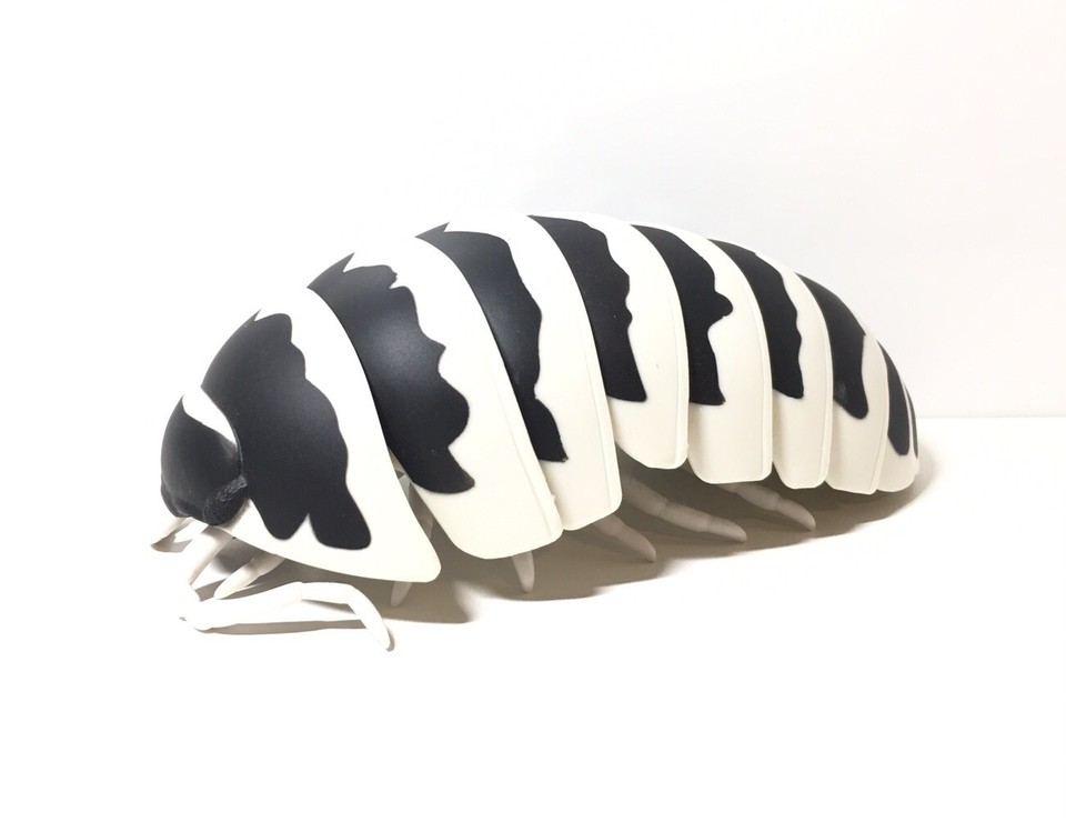 Bandai Zebra Pill Bug Roly Poly Insect Potato Bug Isopod Figure w ...