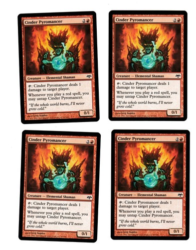 4x Cinder Pyromancer EX Eventide Mtg Magic EDH 4x x4 | eBay