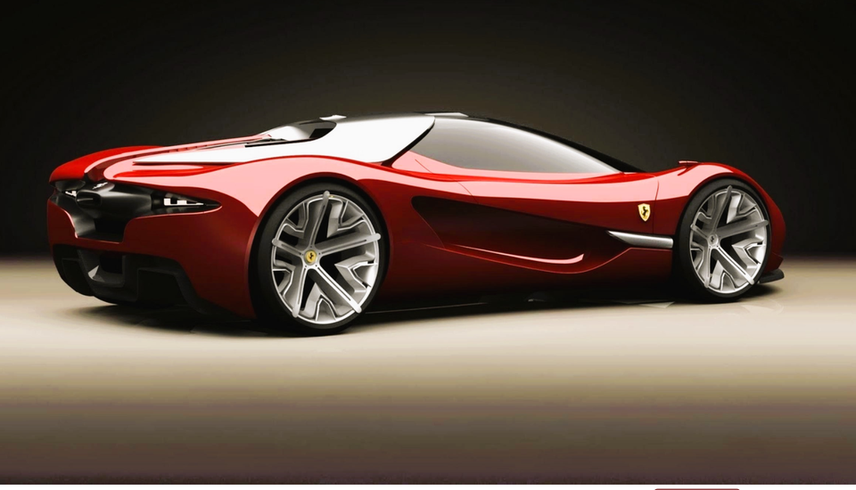 FERRARI Race Car Racing Hypercar Concept Custom Built LARGE 1:12SCALE ...