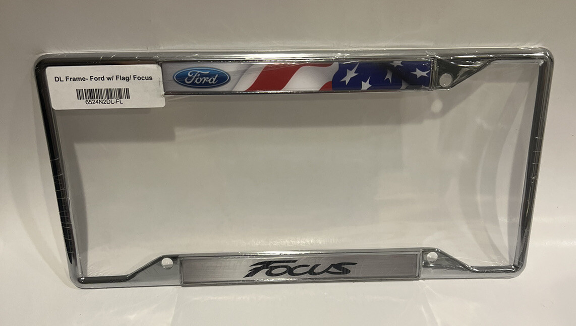 Chrome Silver Ford Focus License Plate Frame | eBay