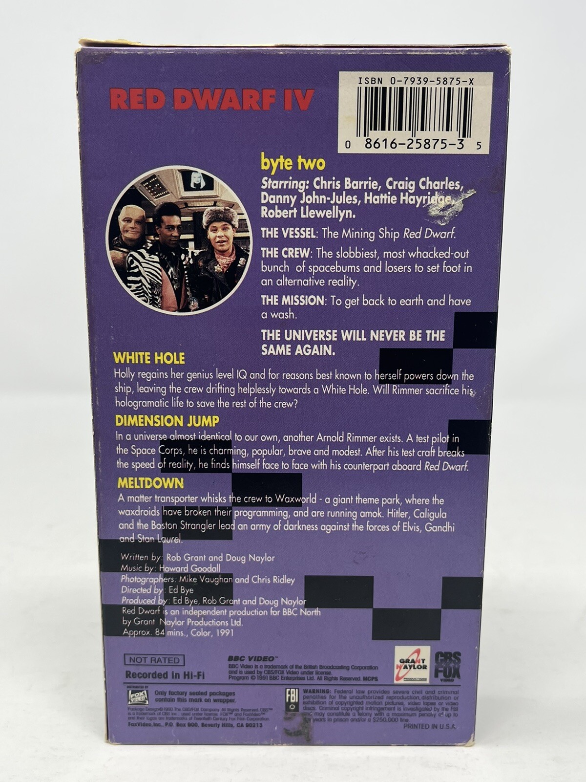 Red Dwarf IV (Part 2) - Dimension Jump (VHS, 2000) for sale online | eBay