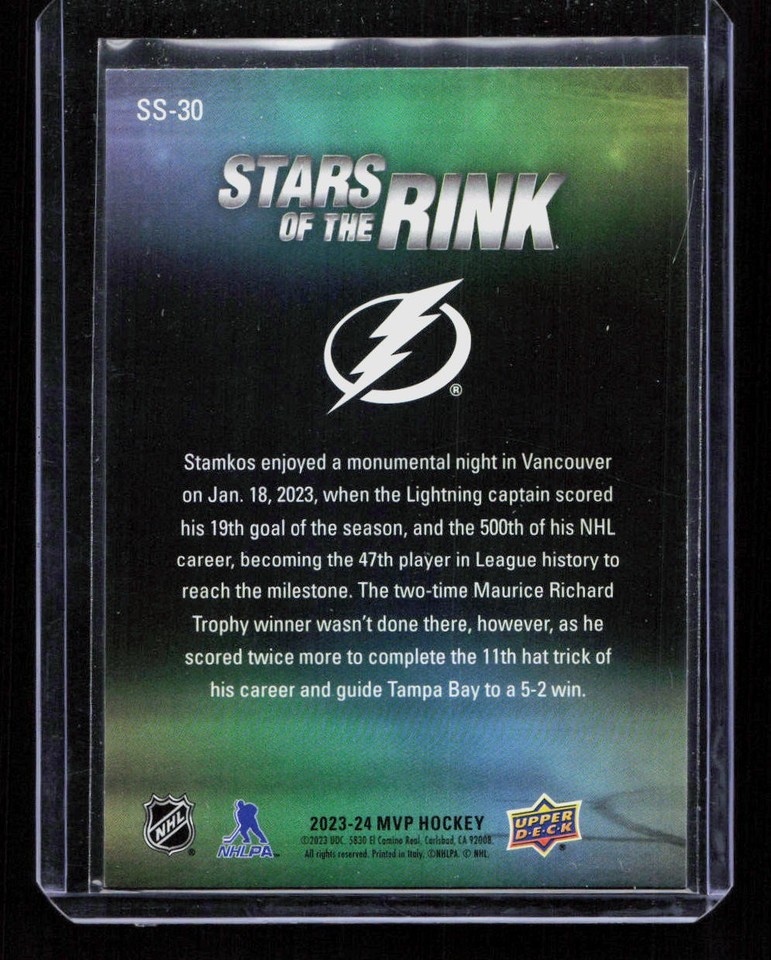 Steven Stamkos 2023-24 Upper Deck MVP #SS-30 Stars of the Rink | eBay