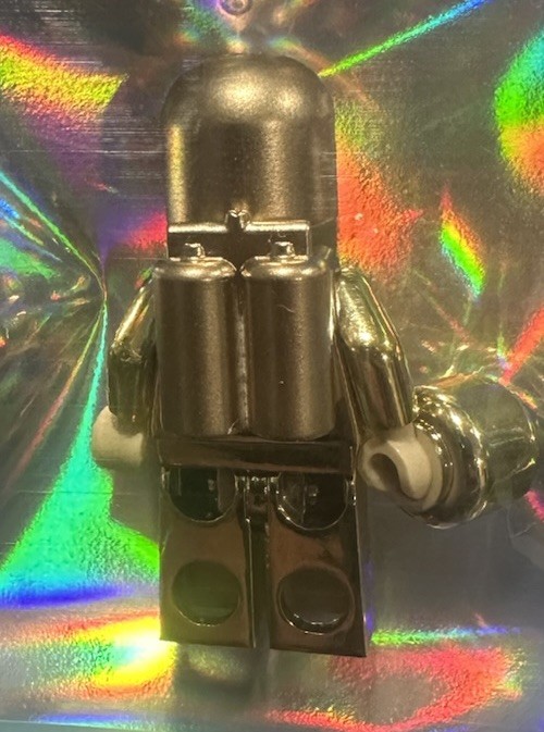 NEW 100% LEGO Classic Chrome Gold Spaceman W/ Custom 🎨 Accessories Mini ...