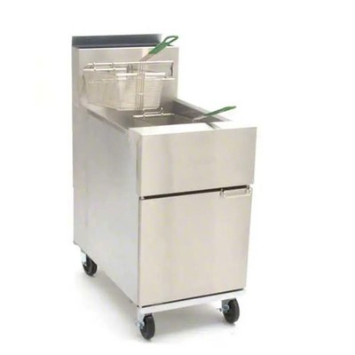 Frymaster SR152G Dean 50lb Gas Deep Fryer w/ 6" Adjustable Legs 120,000 ...