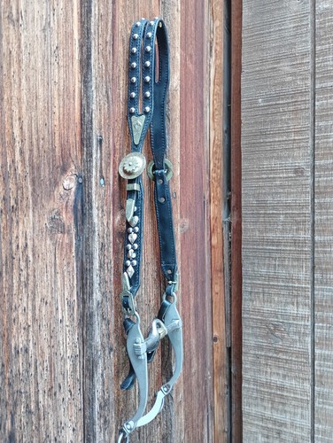 Silver Card Suit show headstall with Sleister bit buckaroo silver ...