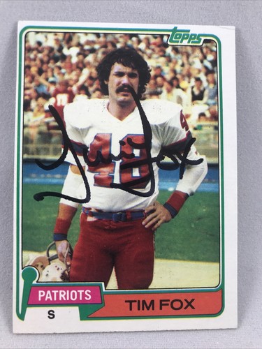 Tim Fox -Ohio State Buckeyes- New England Patriots Autographed Card | eBay