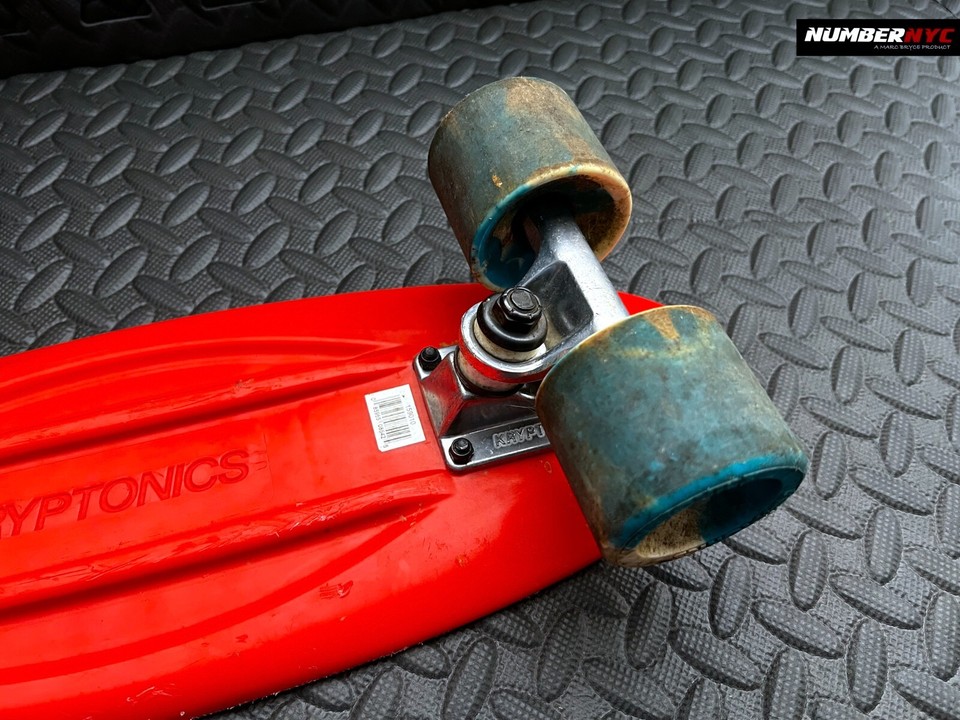 Kryptonics Skateboard Classic Torpedo Red Mini Small Kids Skate Board ...