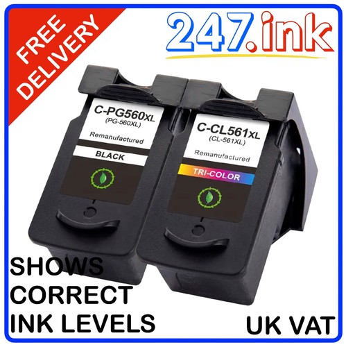 560XL 561XL Remanufactured Ink Cartridges For Canon TS5300 TS5350 Set ...