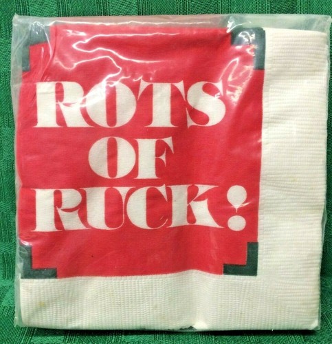Unusual Vintage Cocktail Paper Napkins - 'Rots of Ruck' - by Paper ...