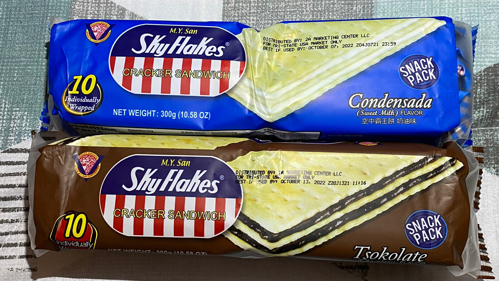 M.Y. San Sky Flakes Cracker Sandwich Condensada + Tsokolate (Chocolate ...