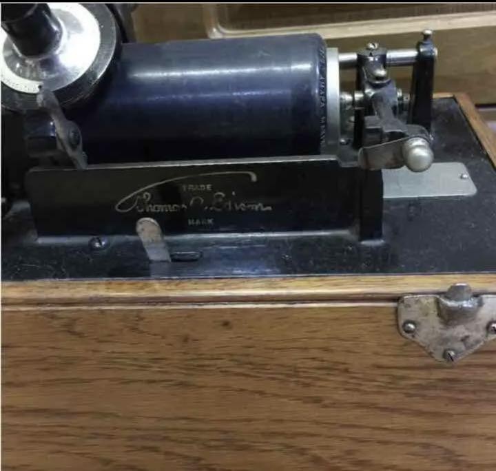 Antique Thomas Edison Gramophone Good Condition | eBay