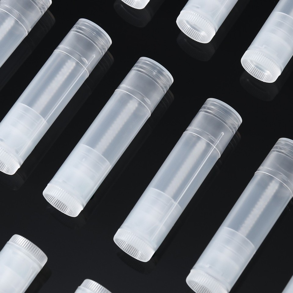 Lip Balm Tube with Caps Refillable Tubes for Cream Container Lipstick ...