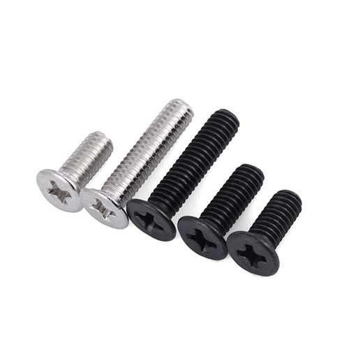 M1.2 M2 M3 M4 Senkschrauben Kreuzschlitz Vernickelt Senkkopf-Schrauben ...