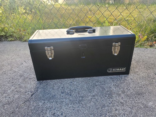 Rare Kobalt 20-inch Mechanic's Tool Box - 20" Black Metal Toolbox with ...