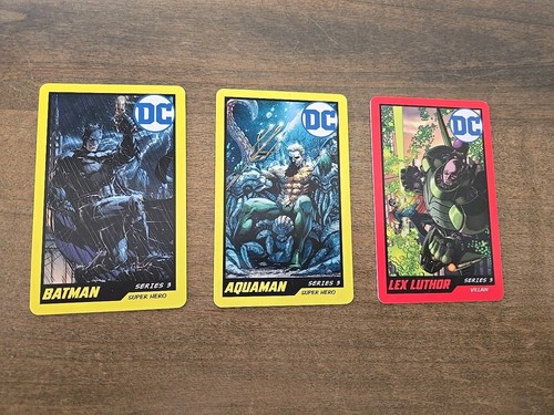 DC Comics Arcade Coin Pusher Card Series 3 Lex Luthor-Aquaman-Batman ...