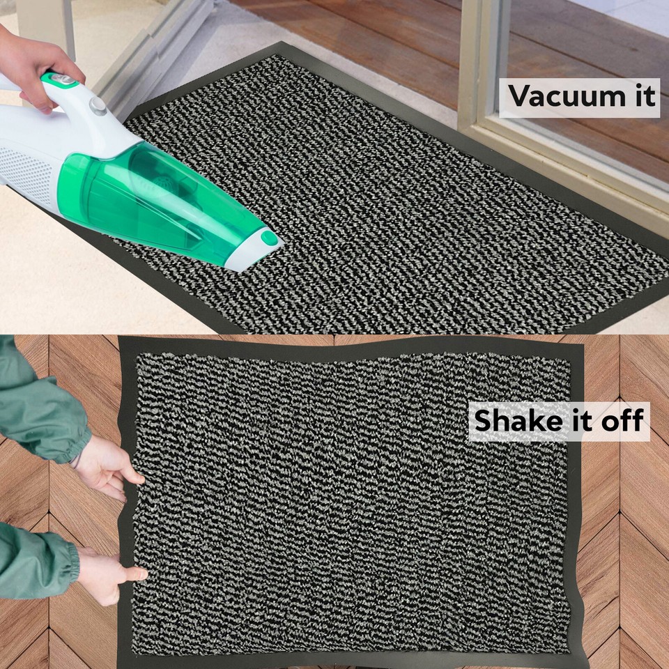 Non Slip Large Indoor Door Mat Entrance Rug Dirt Trapper Washable ...