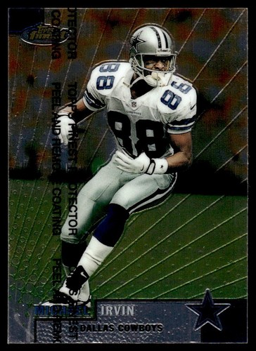 1999 Topps Finest Football Card Michael Irvin Dallas Cowboys #39 | eBay